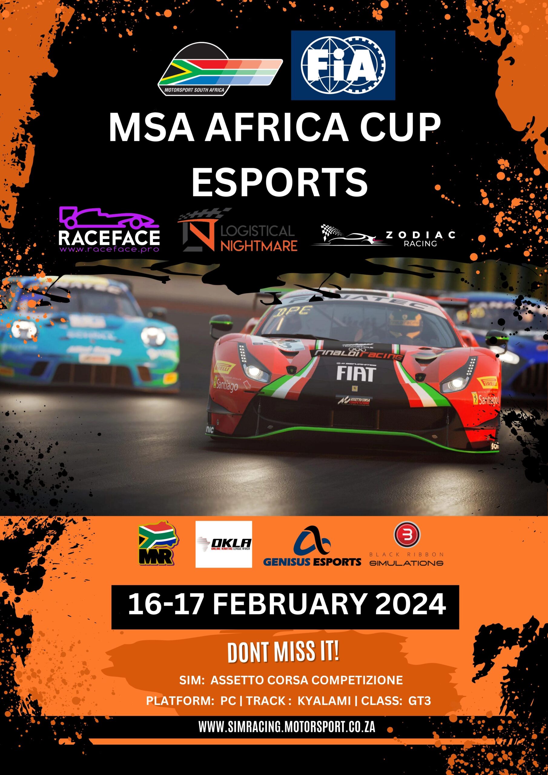 MSA SIM RACING – South African Motorsport Simulator Racing